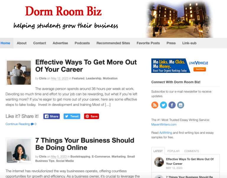 Blog Examples for Students - 15 Best Student Blogs